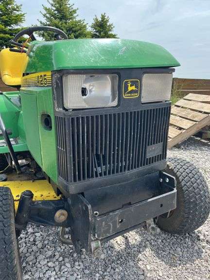 John Deere 425 garden tractor with 54" deck and 2" rear receiver, runs ...