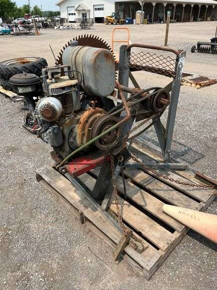 Homemade buzz saw rig, worked, has been sitting - Albrecht Auction Service