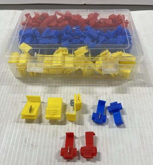 120-Piece quick splice solderless snap wire connector assortment, three ...