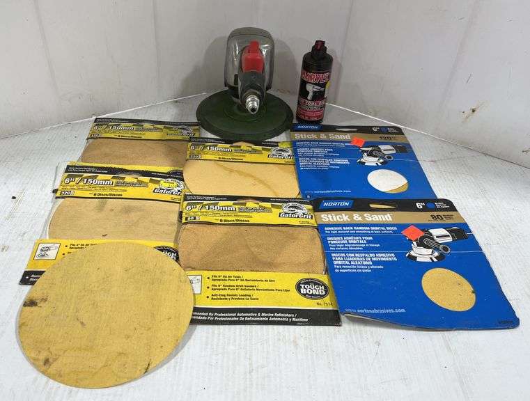 Coleman Powermate air disk sander, 6"Dia - Albrecht Auction Service