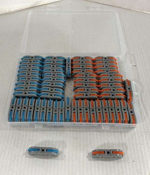 60-Piece copper CLLICE level wire connectors kit, quick connect inline ...
