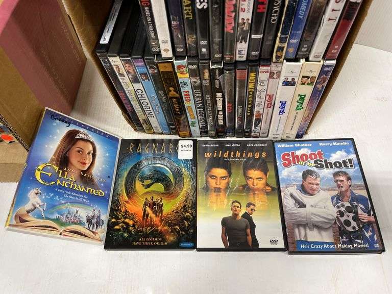 (80) DVD's, and (19) VHS Movies, most VHS are sealed, various genres, 1 ...