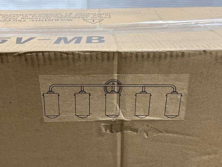 Bathroom lighting fixture, box- 40"W, new - Albrecht Auction Service