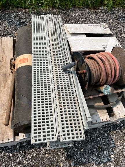 Building supplies, includes: Roll of tar paper, new; Roof vent; (12 ...