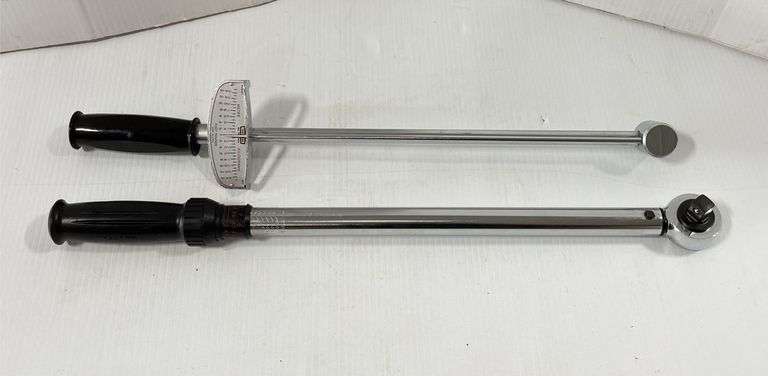 (2) Craftsman torque wrenches, models 44641 and 944595, 20"L, like new ...