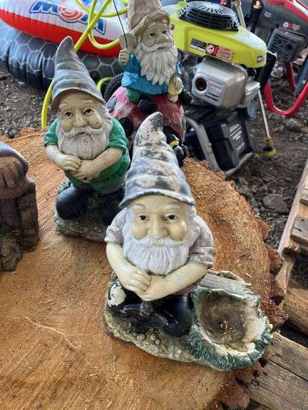 (5) Dwarfs ranging from 8" to 13", all need paint and TLC - Albrecht ...