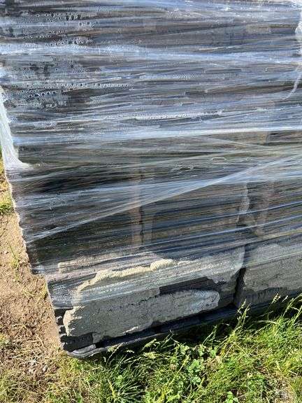 Pallet full of very old fancy blocks, each- 8 1/2" x 8 1/2" x 16 ...