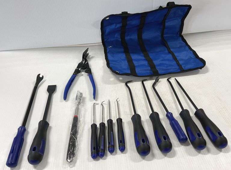 13-Piece precision tool kit with magnetic telescoping hook, scraper ...