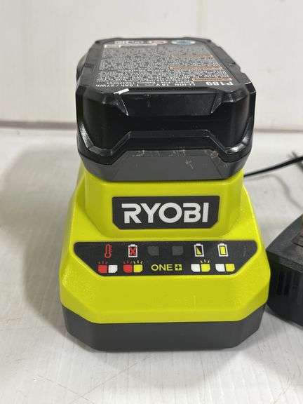 Ryobi jigsaw, model P5231, includes a P189 Ryobi battery, PCG002 ...