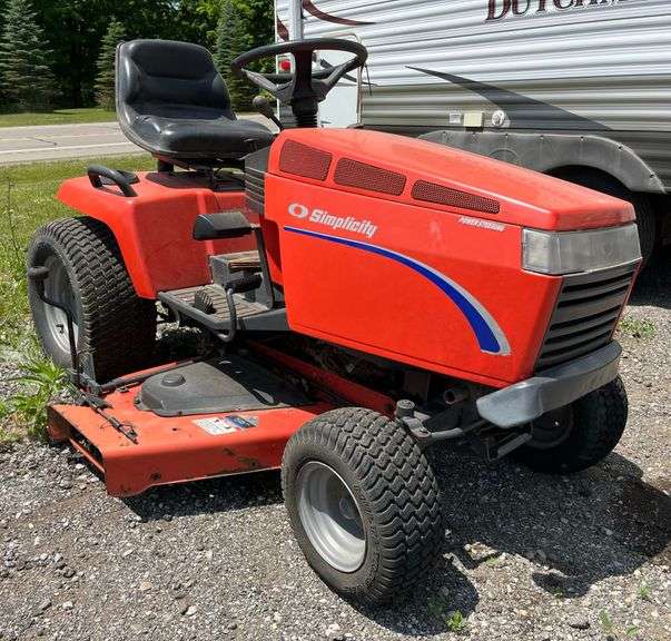 Simplicity Landlord DLX 20 V-Twin riding lawn mower, 50" deck with new ...