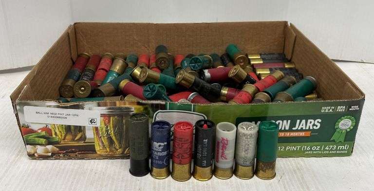 Tray of 12-Gauge 2 3/4" and 3" Shot Shells, Includes Various Slugs ...