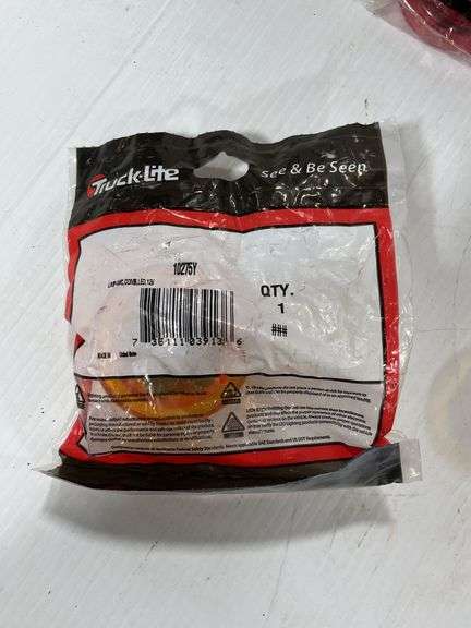 (9) Truck-Lite 10275Y LED marker lights, includes: 5- red, and 4- amber ...