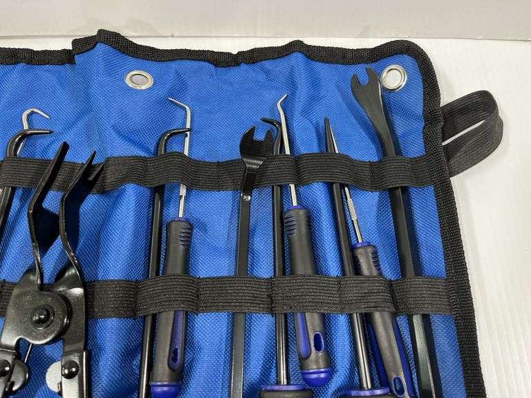 13-Piece precision tool kit with magnetic telescoping hook, scraper ...