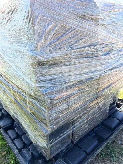 Pallet full of very old fancy blocks, each- 8 1/2" x 8 1/2" x 16 ...