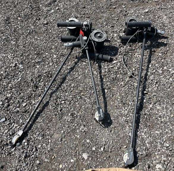 (3) Walker deep troller with motors, 48"L each, used - Albrecht Auction ...