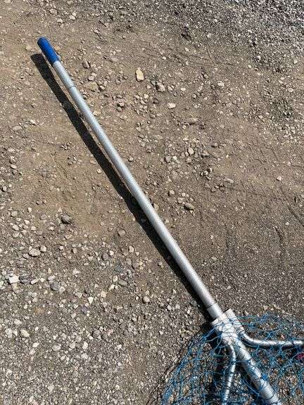 Large landing net for salmon or musky, 36" x 34" net with 86" pole ...