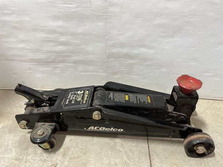ACDelco 3-ton jack, 21" lift, good - Albrecht Auction Service