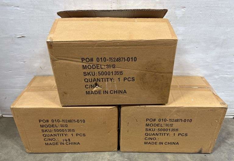 (3) Boxes of classic modern pendant lights, box- 15"W, NIB - Albrecht ...