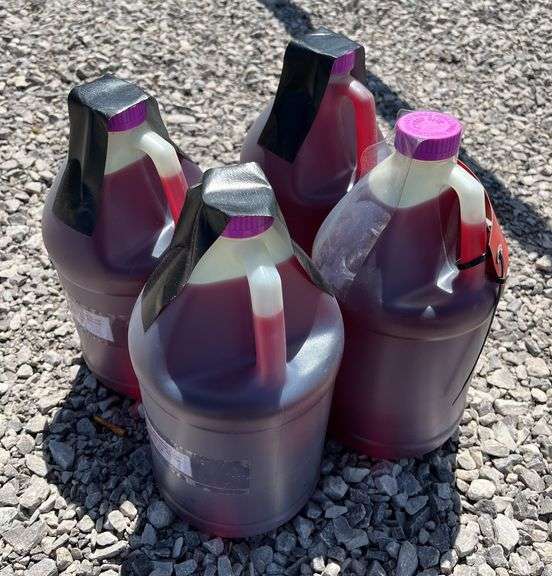 (4) Gallons of Mobil Delvac Synthetic automatic transmission fluid ...