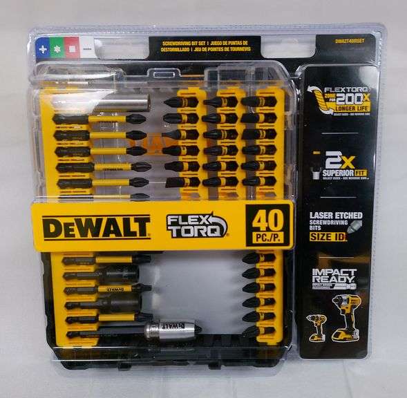 DeWALT 40-Piece Flex Torq Screwdriving Bit Set - Albrecht Auction Service