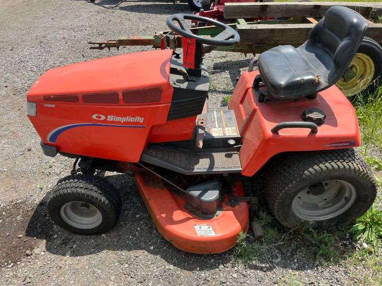 Simplicity Landlord DLX 20 V-Twin riding lawn mower, 50" deck with new ...