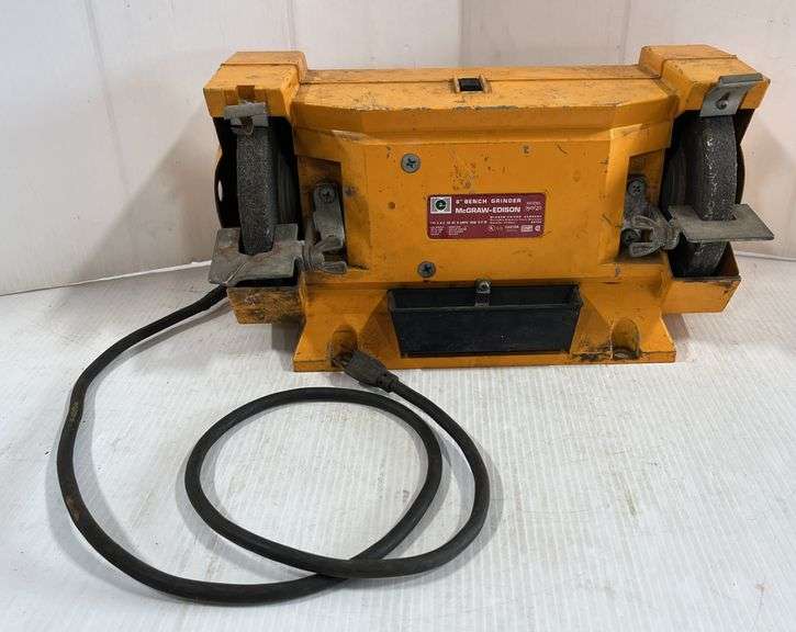 McGraw-Edison 6" bench grinder, electric, cord is taped, works great ...