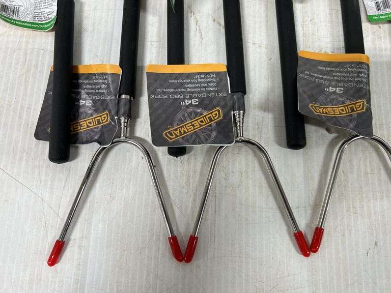 (10) Telescoping camp forks, stainless steel, extend to 34"L, new ...