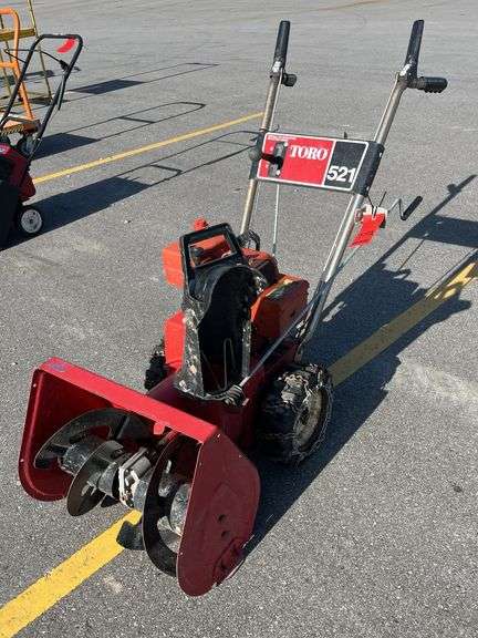 Toro snow blower, Model No. 521, with reverse and three speeds, good ...
