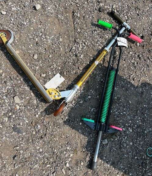 Schwinn Sting-Ray fully collapsible scooter with heel brake, 38"H; Pogo ...