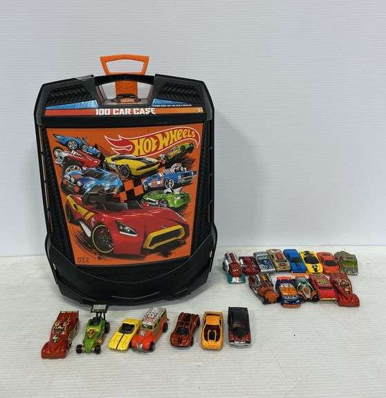Hot Wheels case, when its open it holds cars on both sides, plus Hot ...