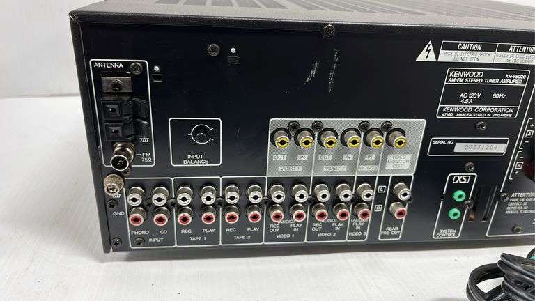 1990 Kenwood KR-V8020 stereo receiver, 100W per channel, 17"W x 15"D x ...