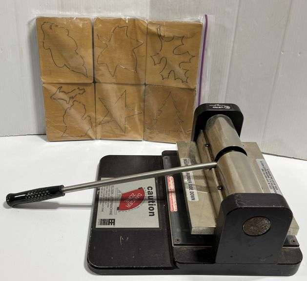 XL, Ellison letter machine press with dies, Michigan, Cloud with Face ...