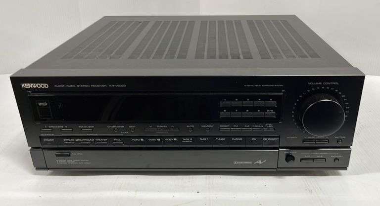 1990 Kenwood KR-V8020 stereo receiver, 100W per channel, 17"W x 15"D x ...