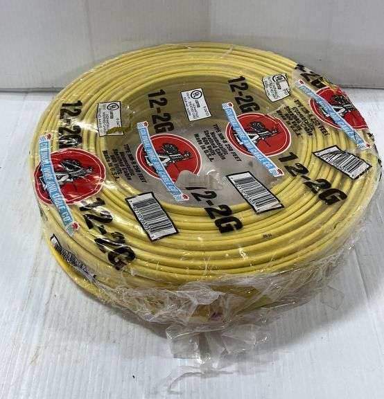 Roll of 12-2 wire, appears to be a full roll, new - Albrecht Auction ...