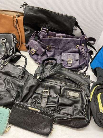 Purses and wallets, some used very little, includes: (9) Purses, (1 ...