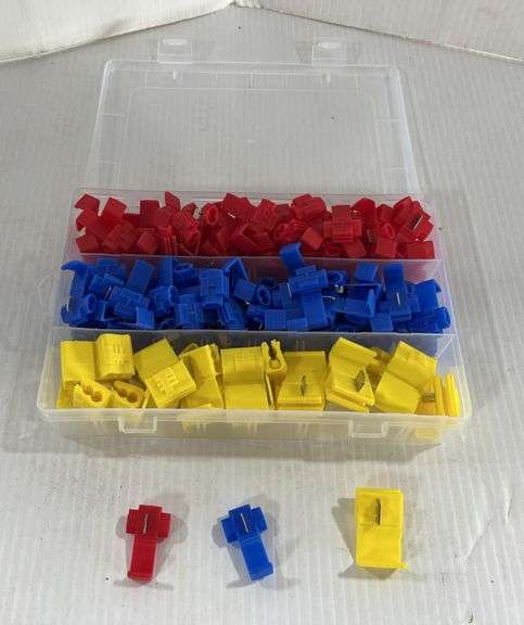 120-Piece quick splice solderless snap wire connectors, assortment of ...