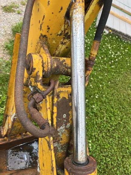 Mini backhoe attachment, came off old Davis trencher, 16"W bucket ...