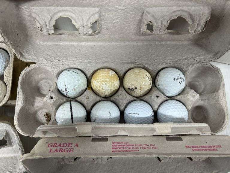 (78) Golf balls, good, no cuts - Albrecht Auction Service