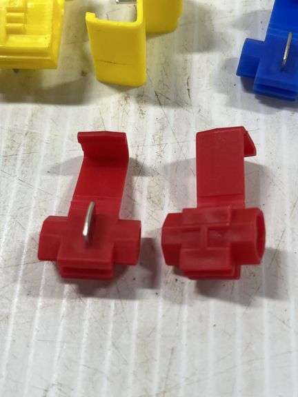 120-Piece quick splice solderless snap wire connector assortment, three ...