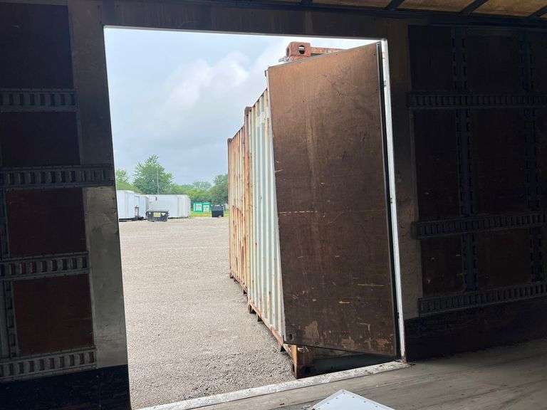 20' Aluminum Ground Level Storage Container, 8'W x 8'H, Double Curbside ...