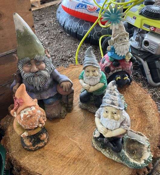 (5) Dwarfs ranging from 8" to 13", all need paint and TLC - Albrecht ...