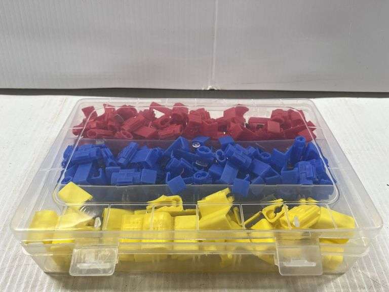 120-Piece quick splice solderless snap wire connector assortment, three ...