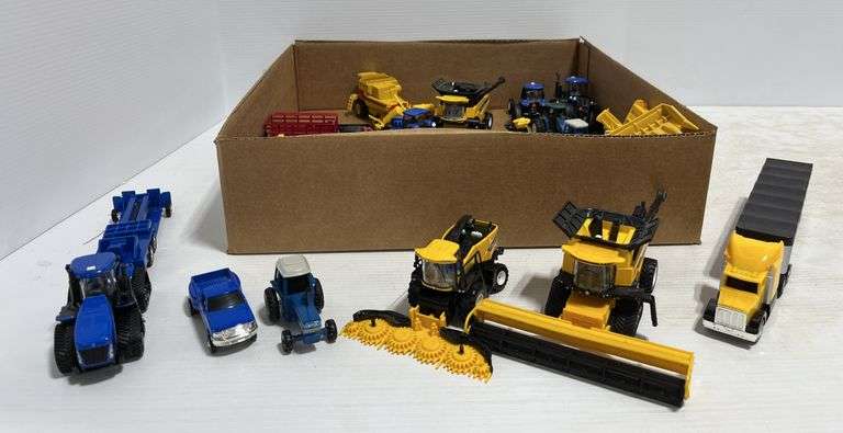 1/64th Scale New Holland and Ford Toys, (40) Piece, overall in good ...