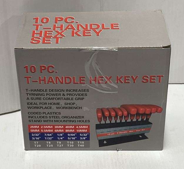 T-Handle design increases turning power and provides a sure comfort ...