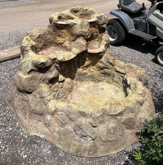 Four Falls Rock Pond, fake rocks, foam waterfall, no pump, used an ...