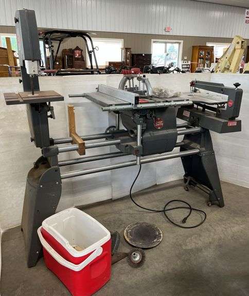 Shopsmith table saw Mark 5, scroll saw 555220 model, band saw model ...