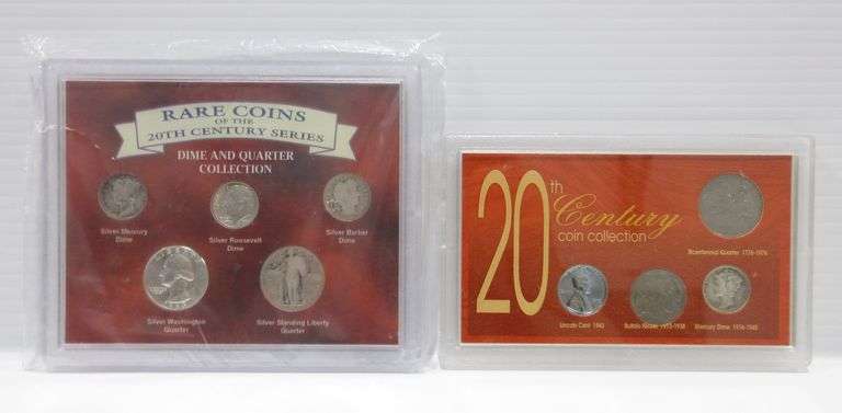 (2) Proof Sets, includes "Rare Coins of the 20th Century- Dime and ...