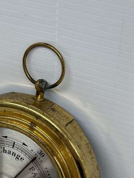Brass Pilot marine vintage barometer, 5 1/4"Dia, good, works - Albrecht ...