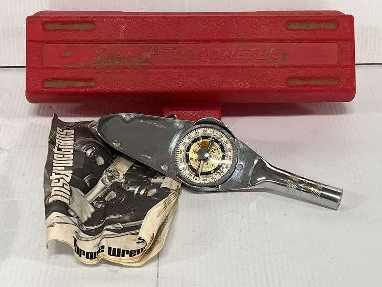 Snap-On torqometer, effective length 8", 1/4" drive - Albrecht Auction ...