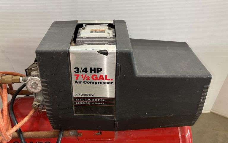 Sears Craftsman air compressor, 3/4 HP, 7 1/2-Gallons - Albrecht ...